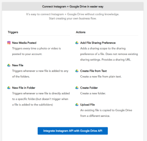 How To Connect Google Drive To Instagram - Pushbio