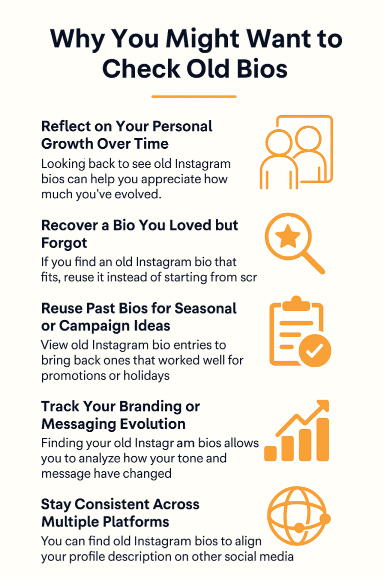 How To See Old Instagram Bios - Pushbio